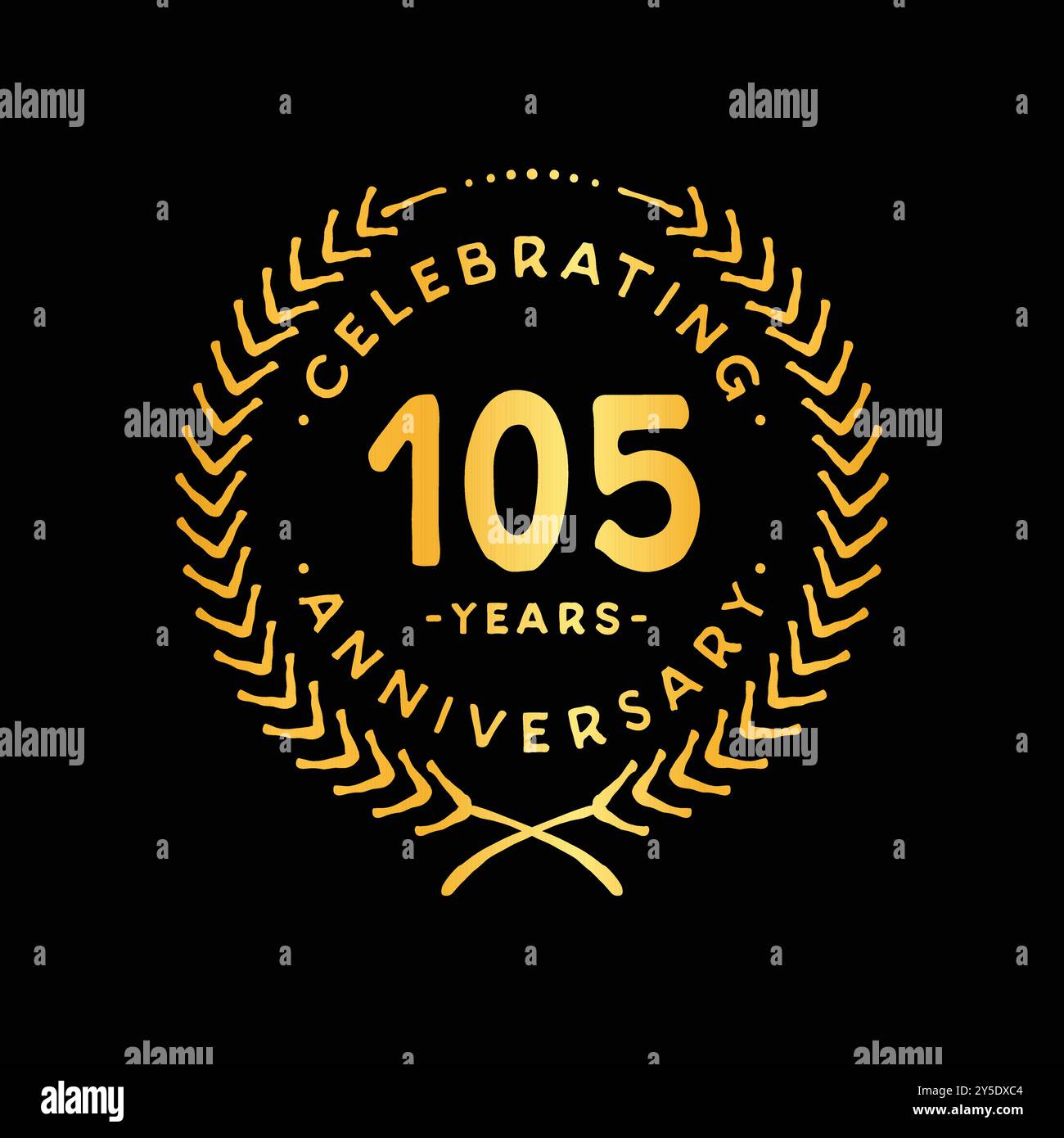 105 years design template. 105th vector and illustration Stock Vector Image & Art - Alamy