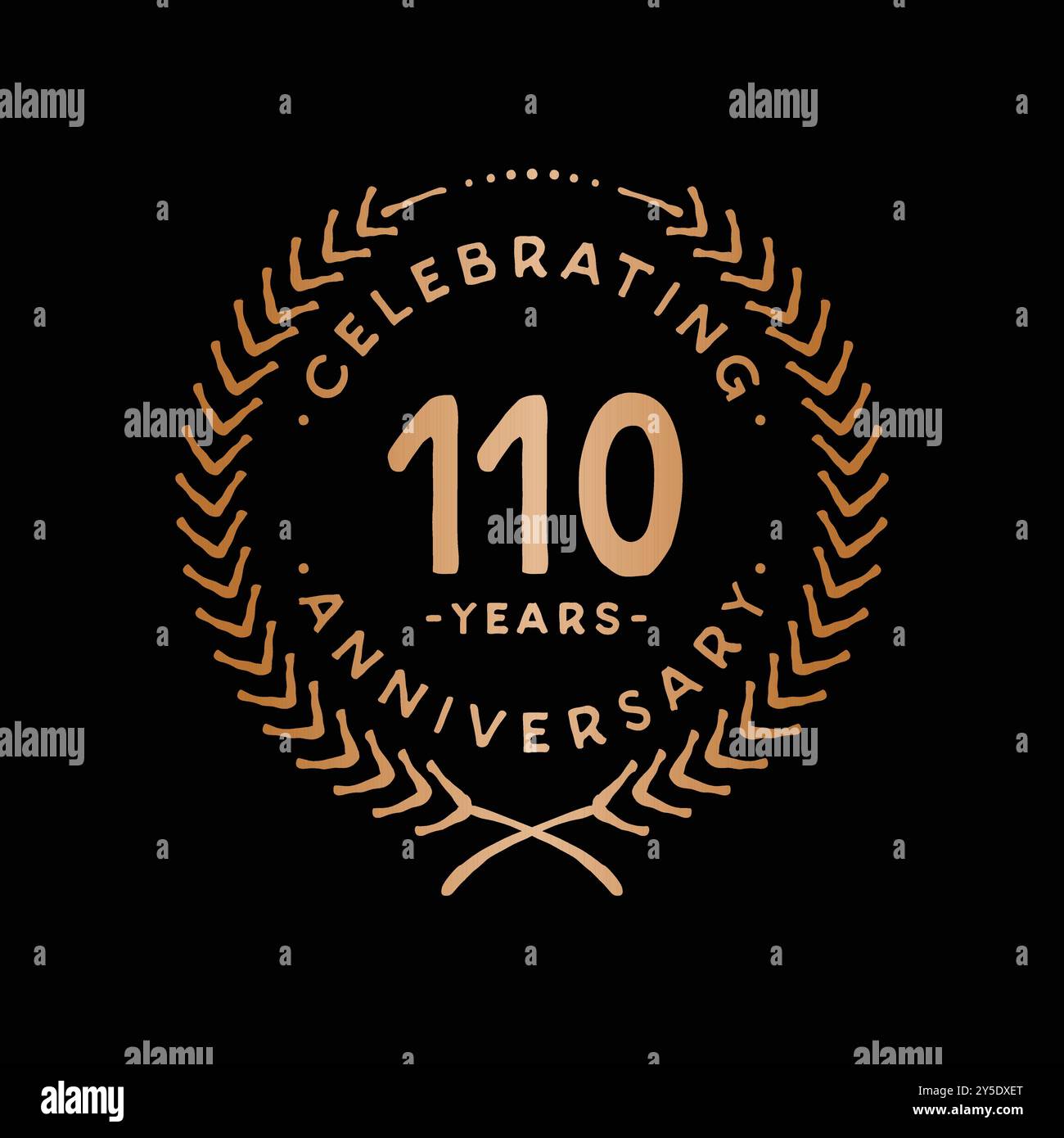 110 years design template. 110th vector and illustration Stock Vector ...