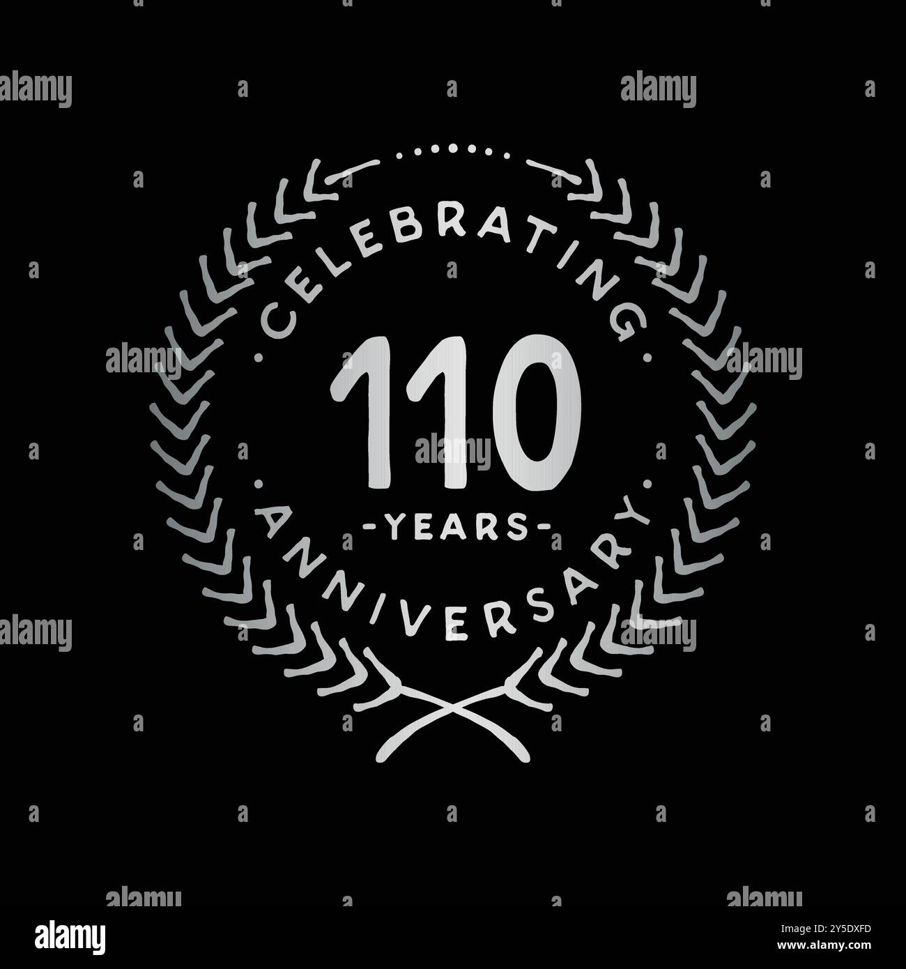 110 years design template. 110th vector and illustration Stock Vector ...