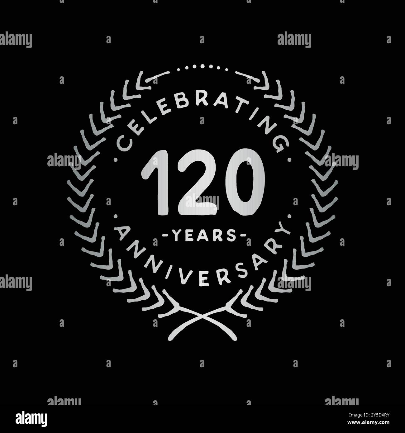 120 years design template. 120th vector and illustration Stock Vector ...