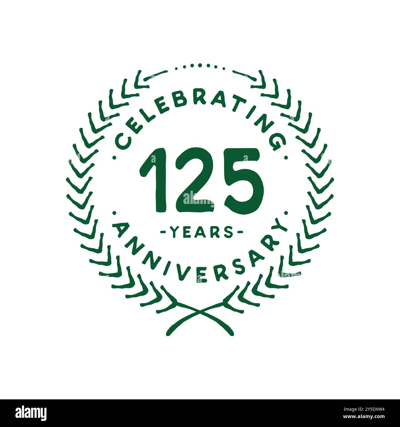 125 years celebration Stock Vector Images - Alamy