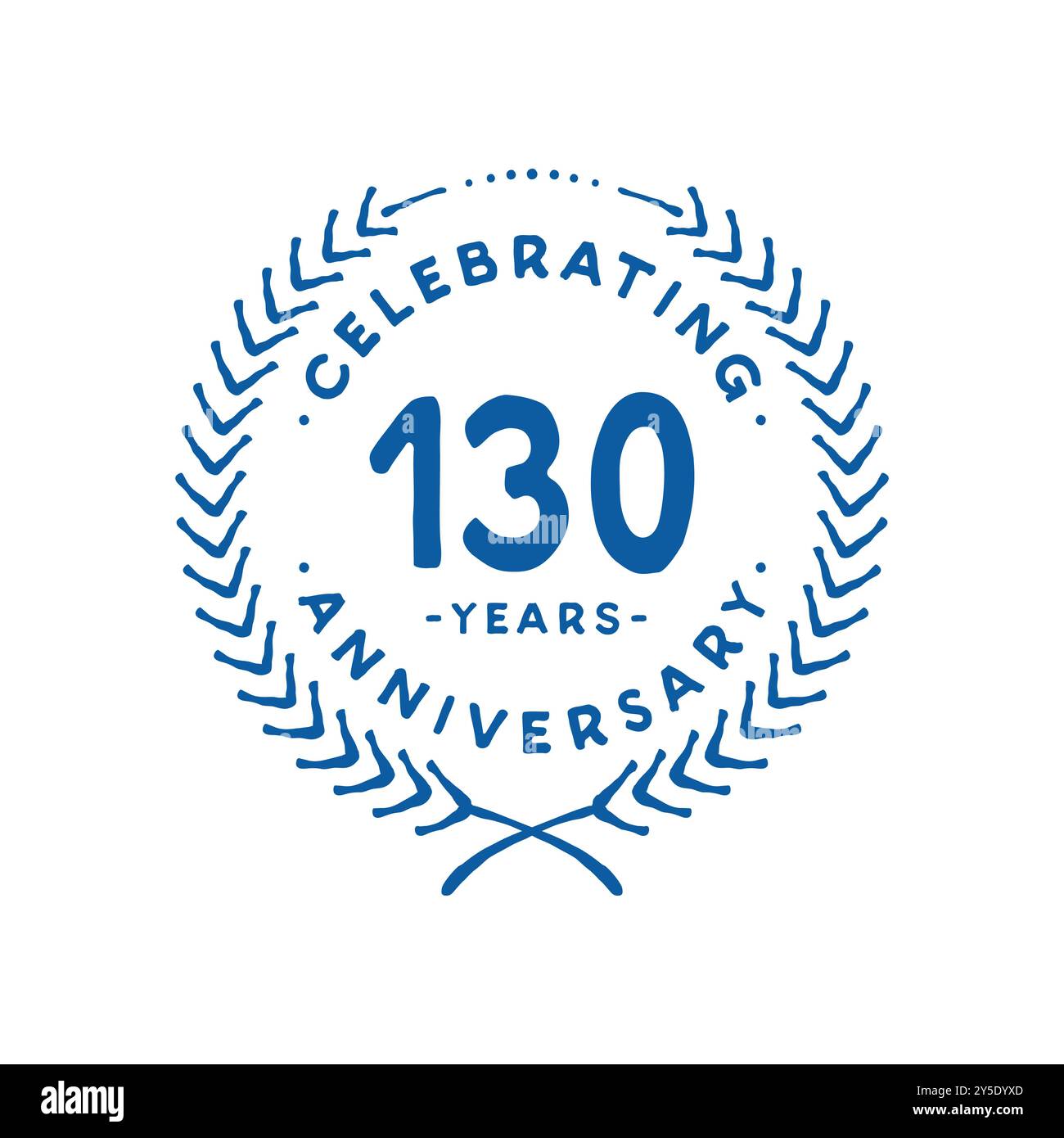 130 years design template. 130th vector and illustration Stock Vector Image & Art - Alamy