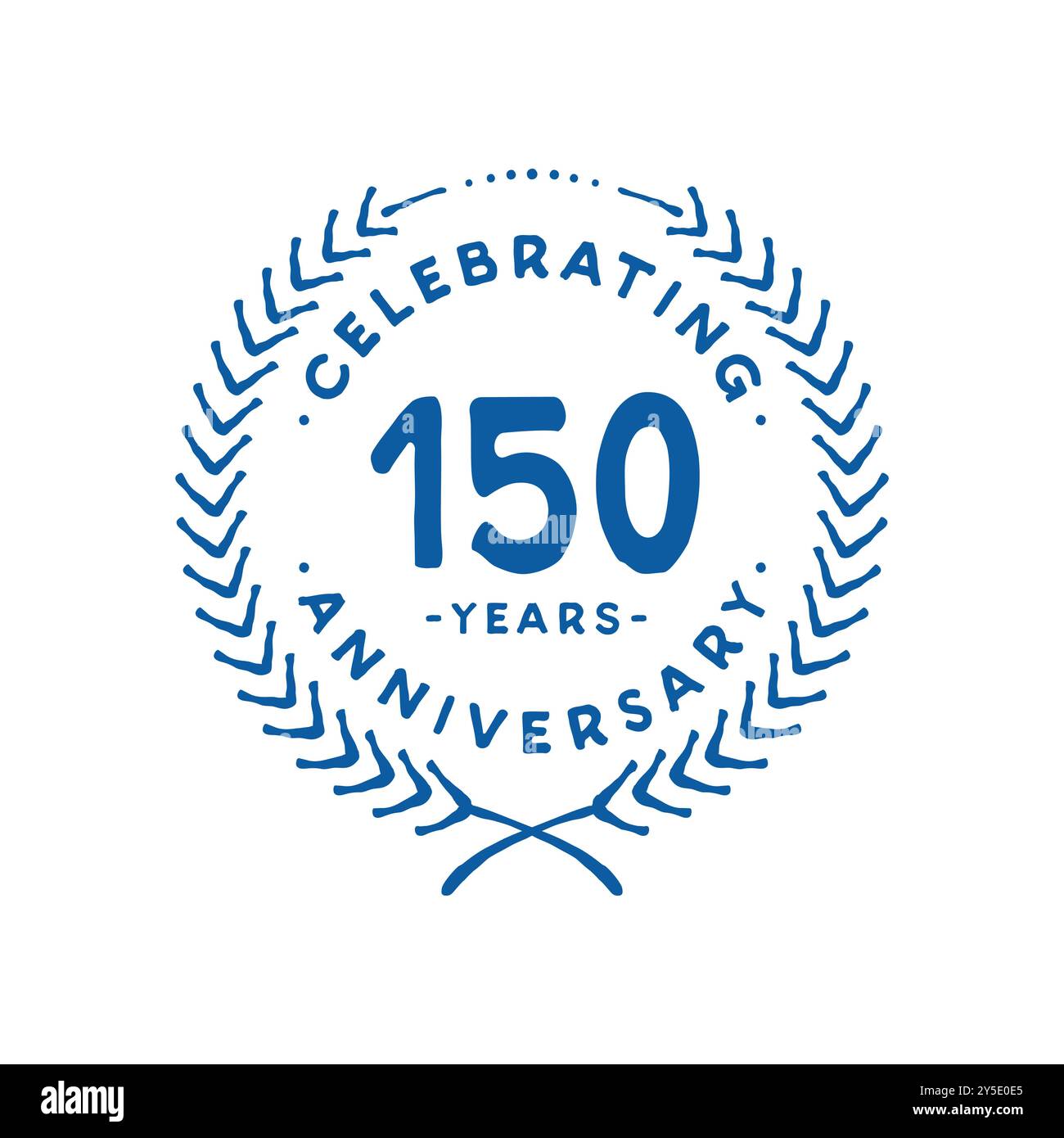 150 years design template. 150th vector and illustration Stock Vector ...