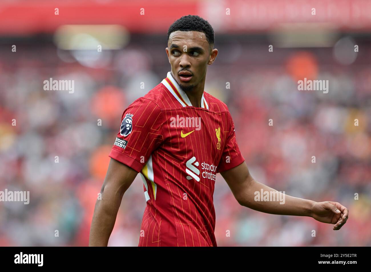 Trent Alexander-Arnold of Liverpool during the Premier League match ...