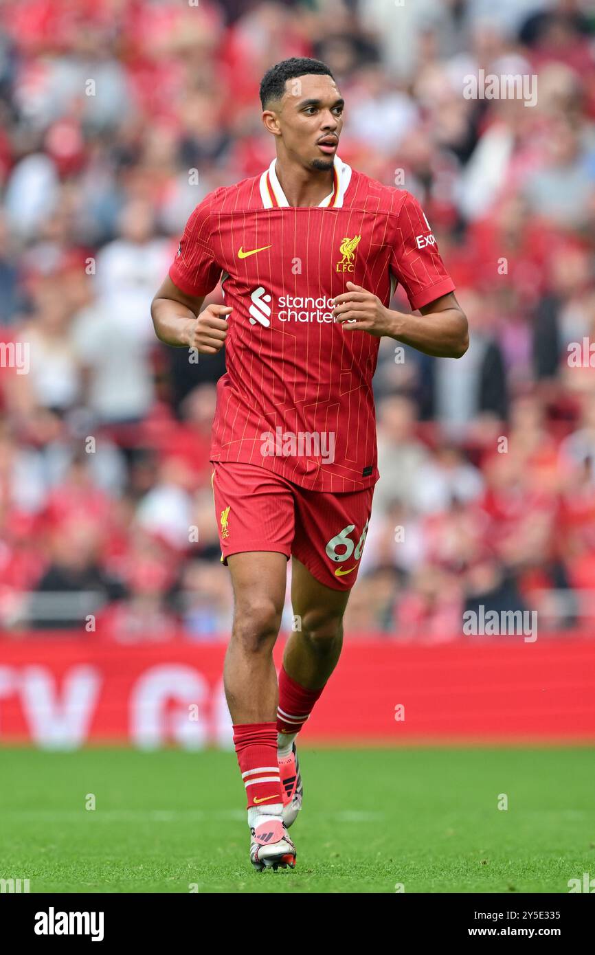 Trent Alexander-Arnold of Liverpool during the Premier League match ...