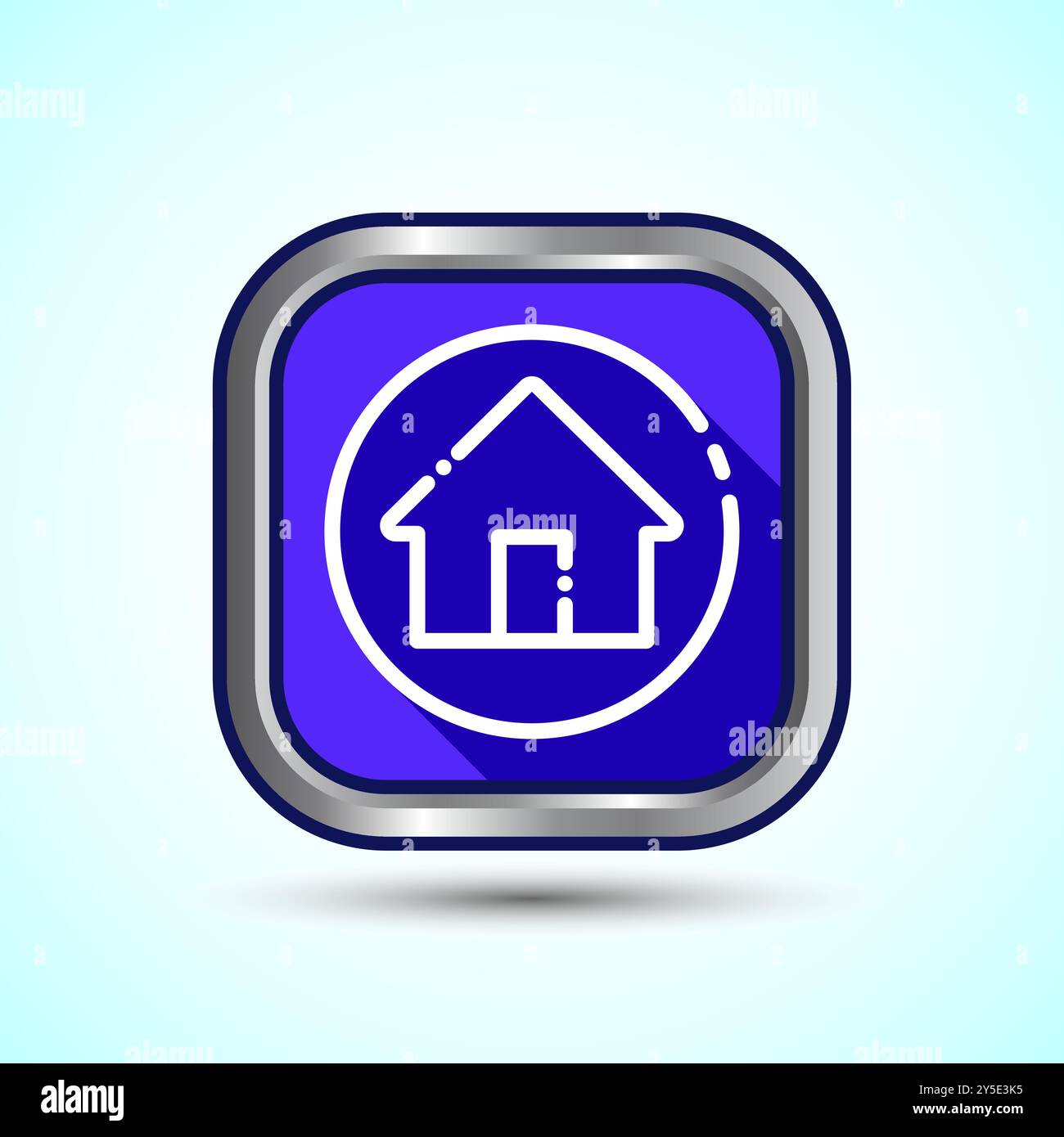 Home Icon Button Design Illustration, Main Page Icon For Mobile and Web ...