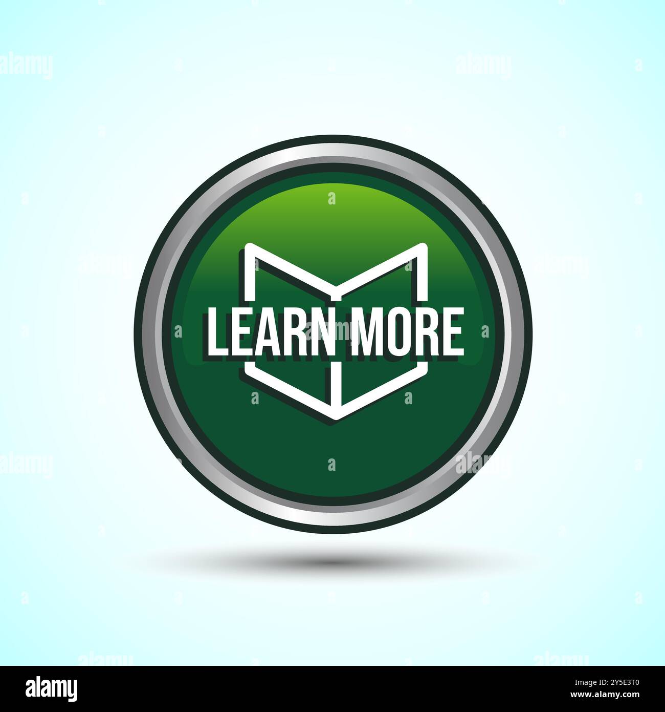 Learn More Icon Button Design Illustration Stock Vector Image & Art - Alamy