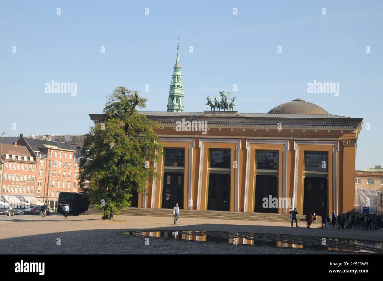 Copenhagen, Denmark /21 September 2024/. Thorvaldsen museum building in ...