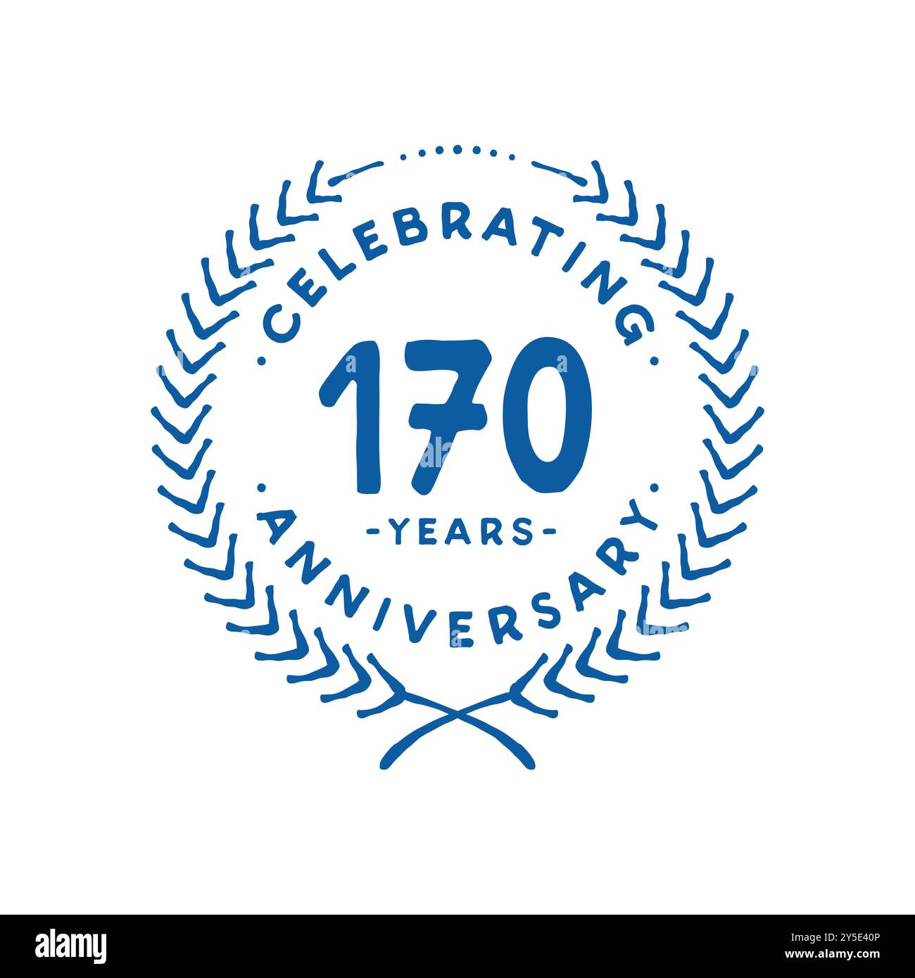 170 years design template. 170th vector and illustration Stock Vector ...