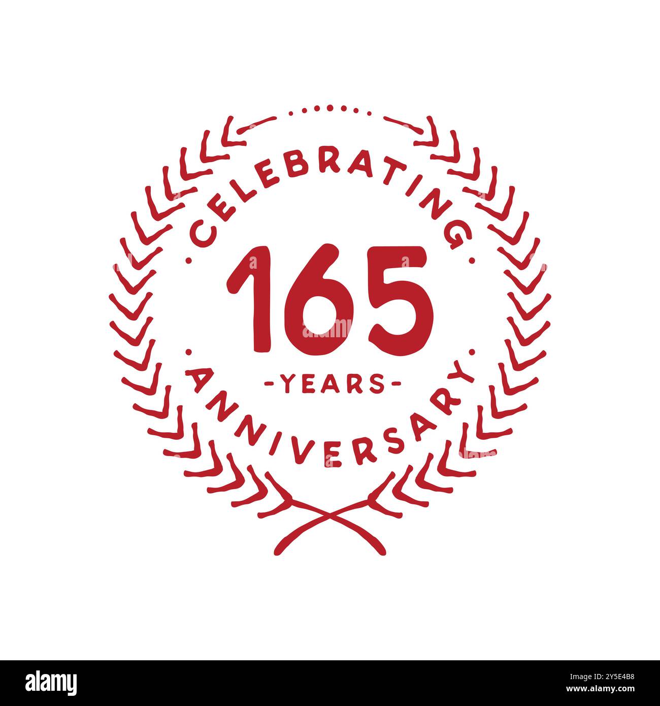 165 years design template. 165th vector and illustration Stock Vector ...