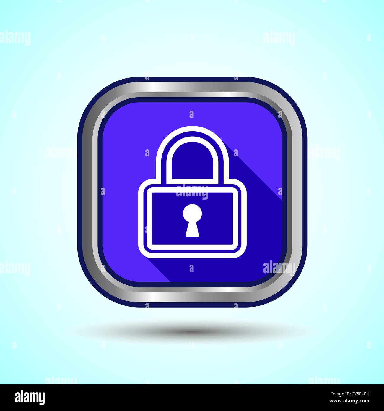 Lock Icon Button Design Illustration. Security Symbol Stock Vector ...