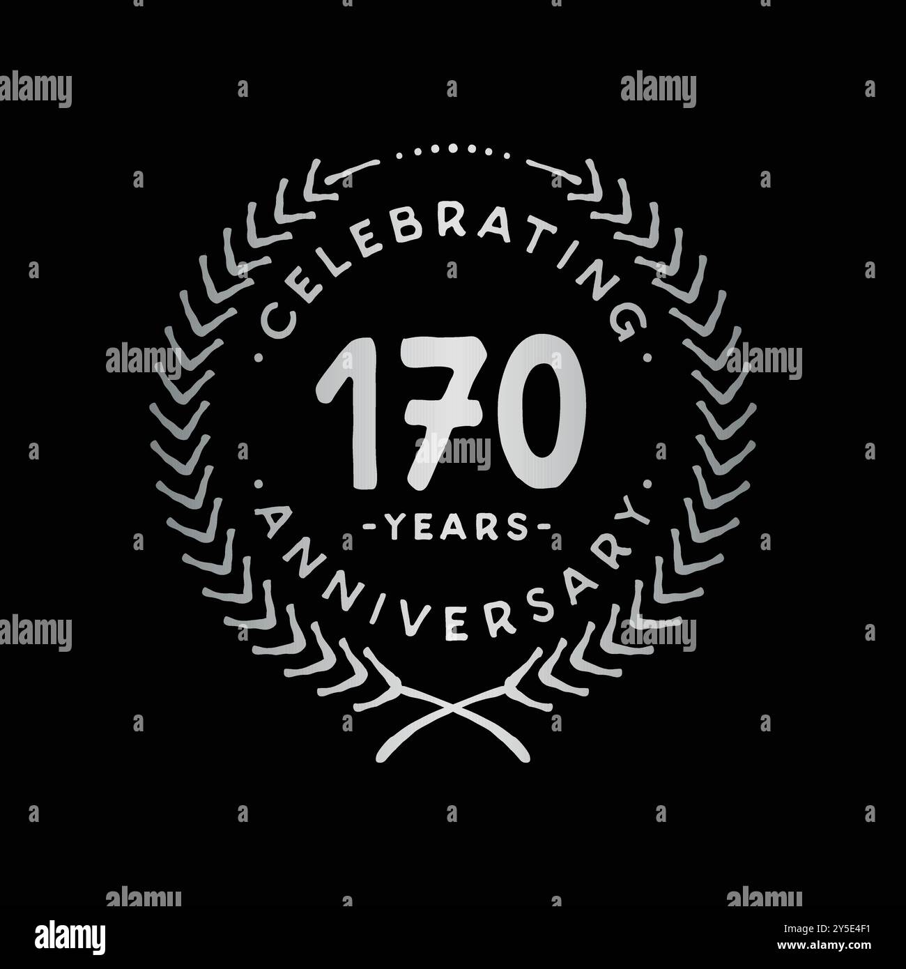 170 years design template. 170th vector and illustration Stock Vector ...