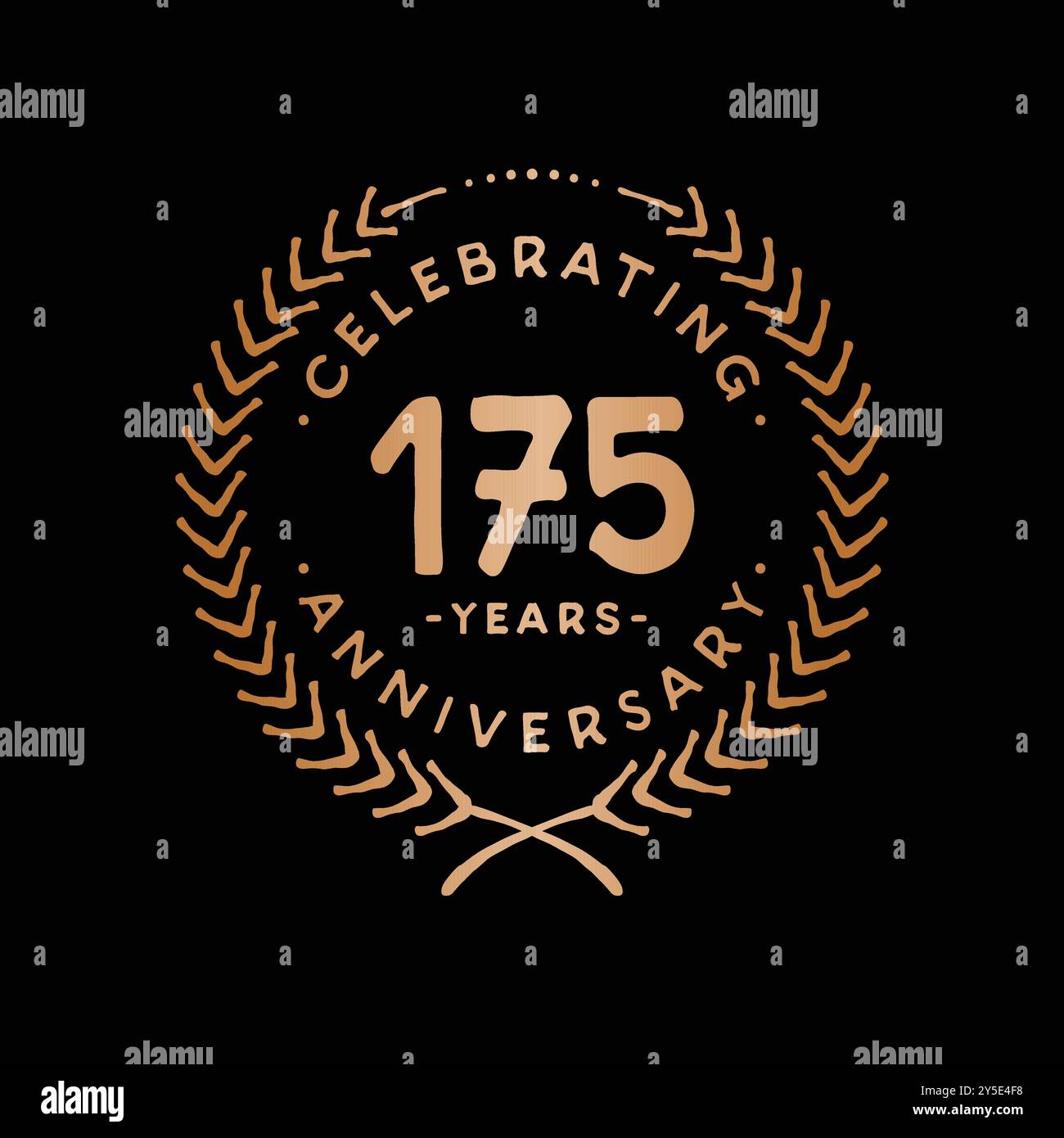 175 years design template. 175th vector and illustration Stock Vector ...