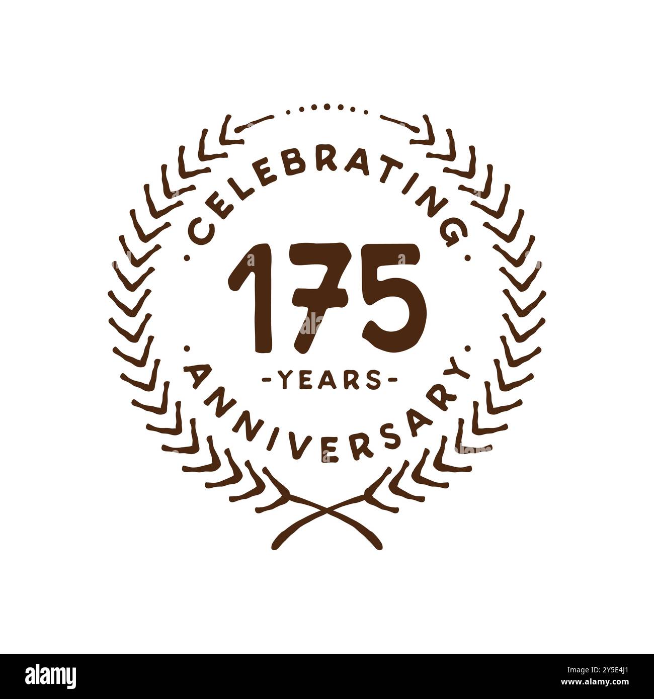 175 years design template. 175th vector and illustration Stock Vector Image & Art - Alamy