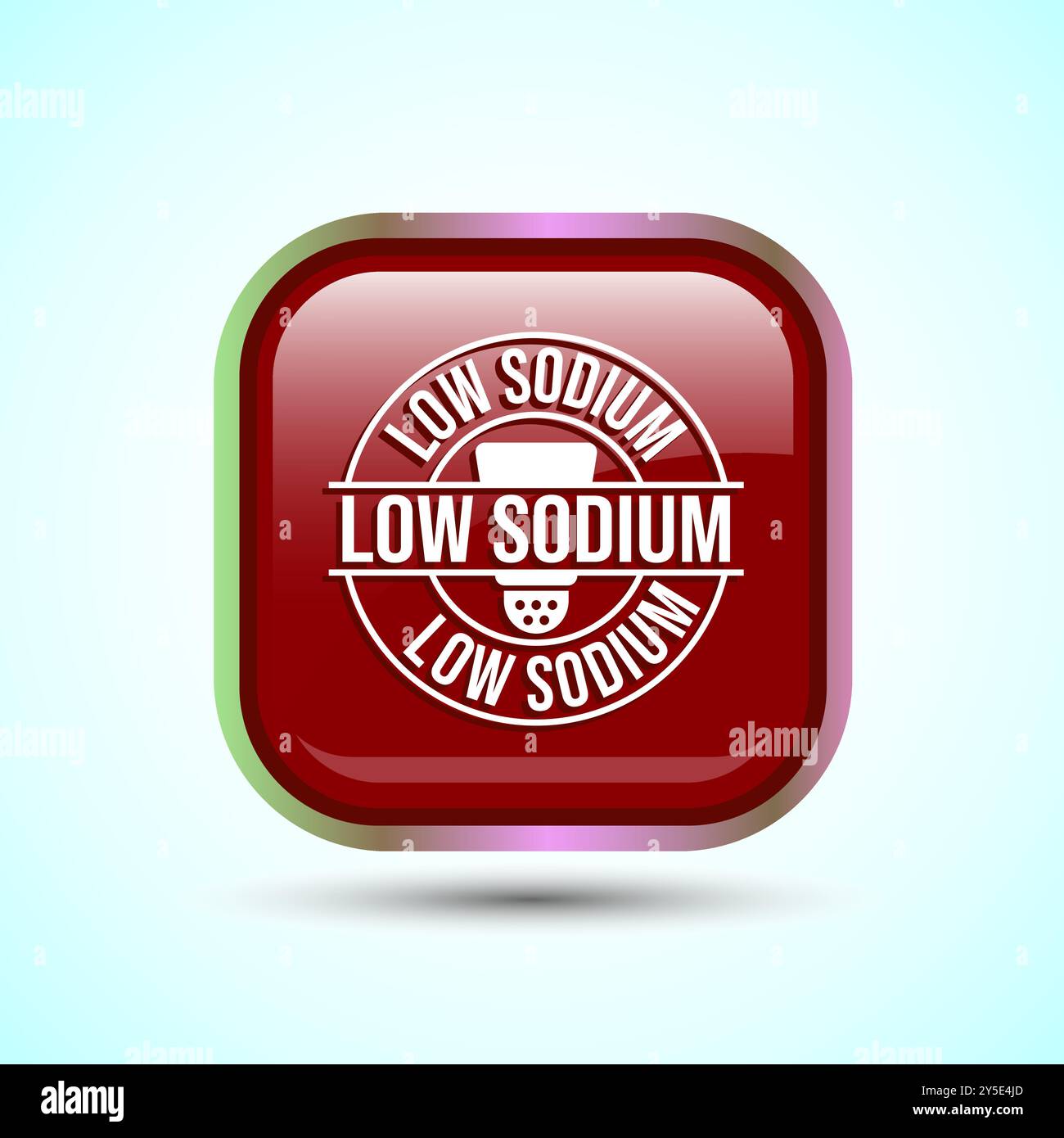 Low Sodium Icon Button Design Illustration Stock Vector Image & Art - Alamy