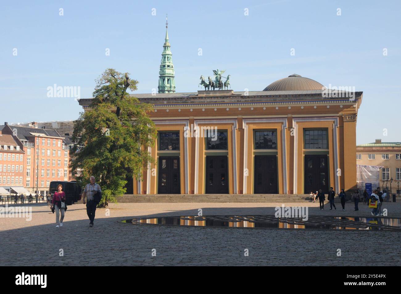 Copenhagen, Denmark /21 September 2024/. Thorvaldsen museum building in ...