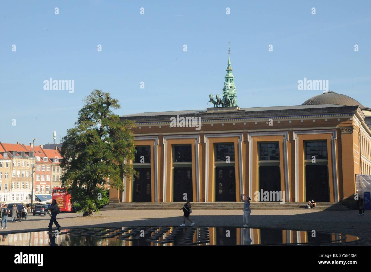 Copenhagen, Denmark /21 September 2024/. Thorvaldsen museum building in ...
