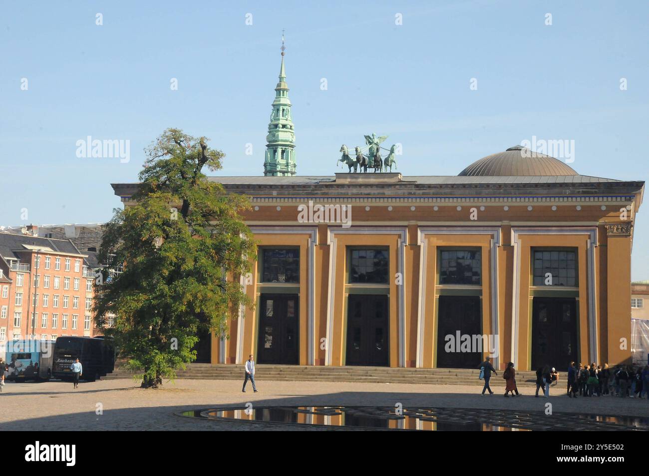 Copenhagen, Denmark /21 September 2024/. Thorvaldsen museum building in ...