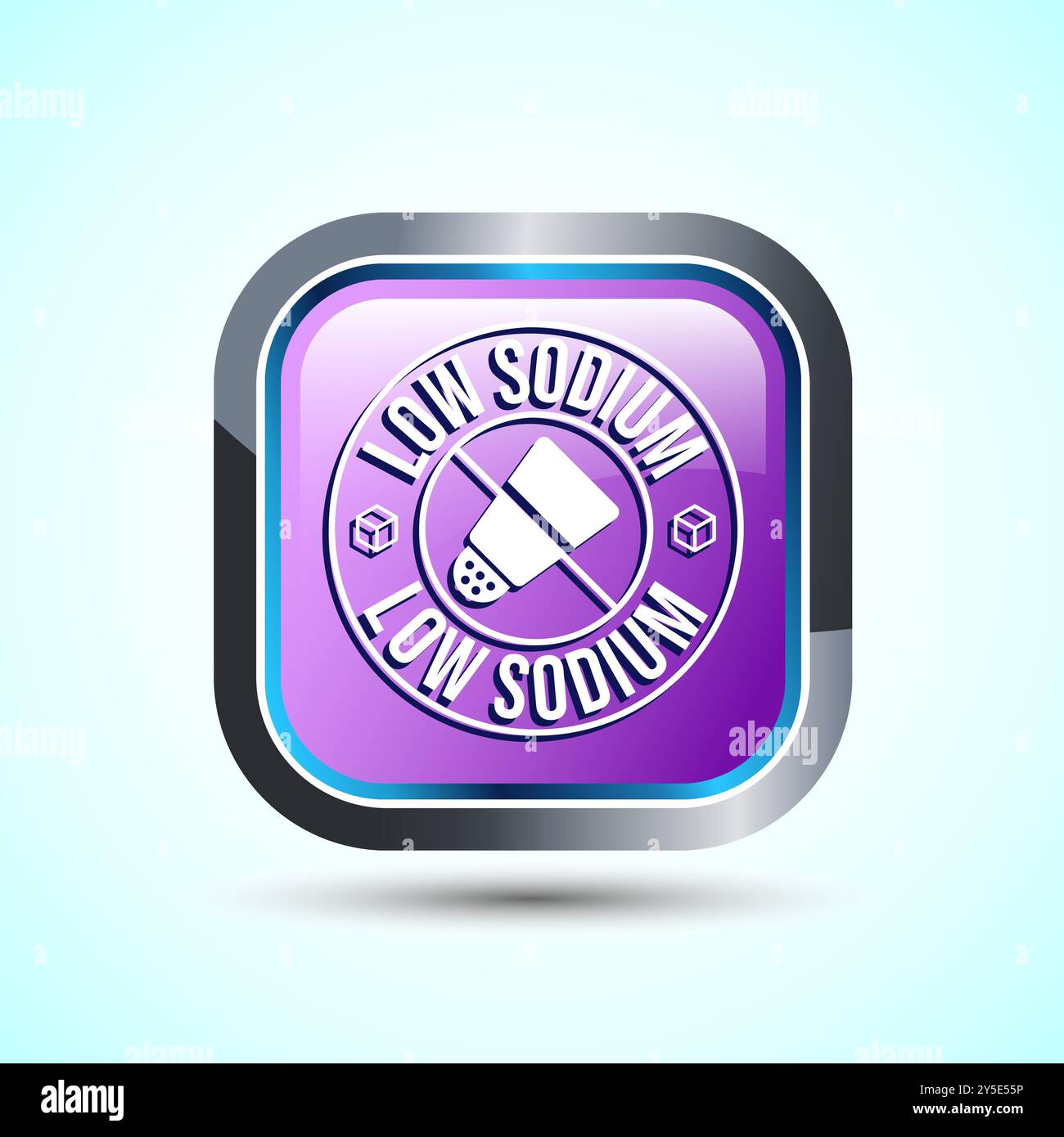 Low Sodium Icon Button Design Illustration Stock Vector Image & Art - Alamy