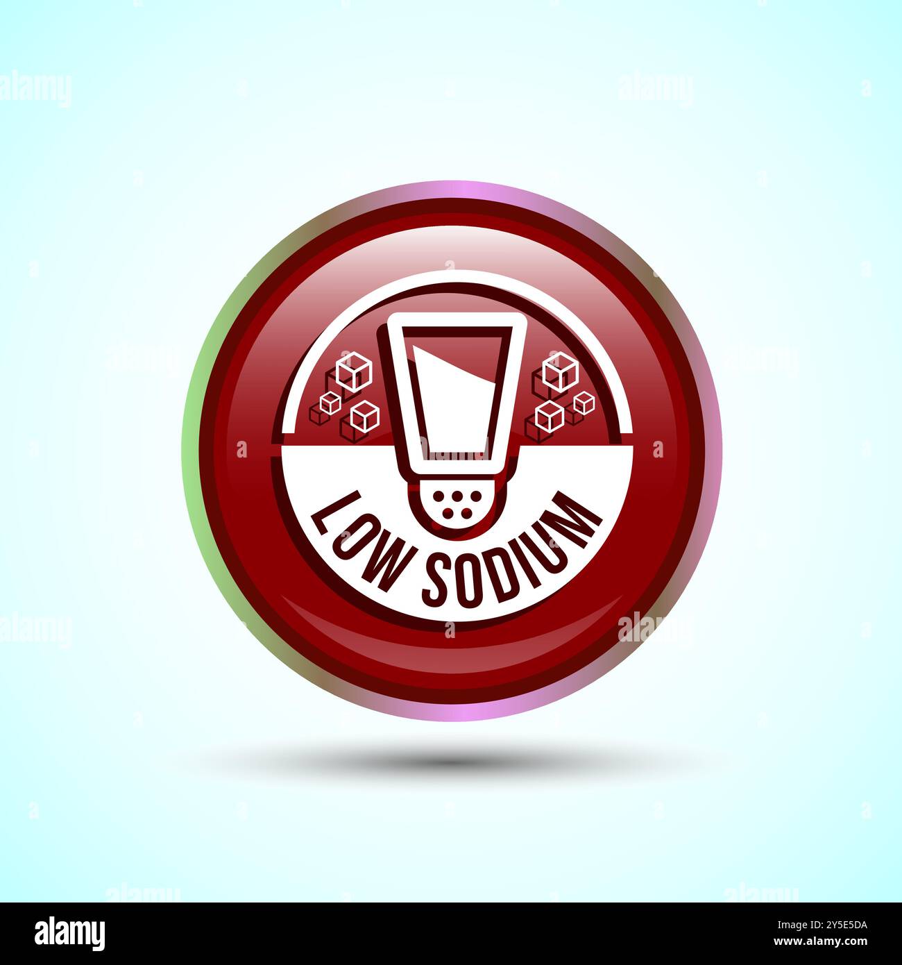 Low Sodium Icon Button Design Illustration Stock Vector Image & Art - Alamy