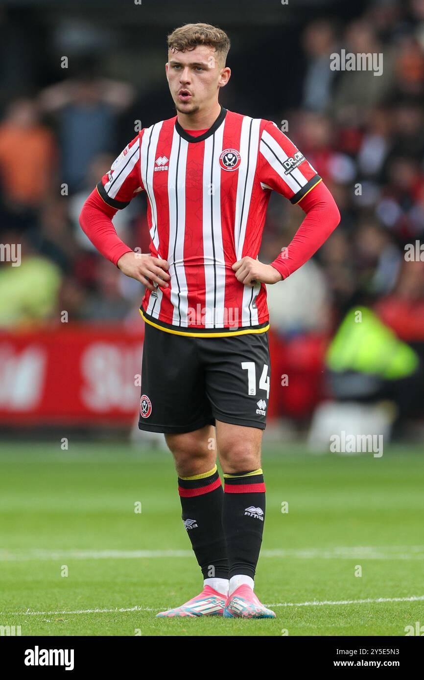 Sheffield United defender Harrison Burrows (14) during the Sheffield ...