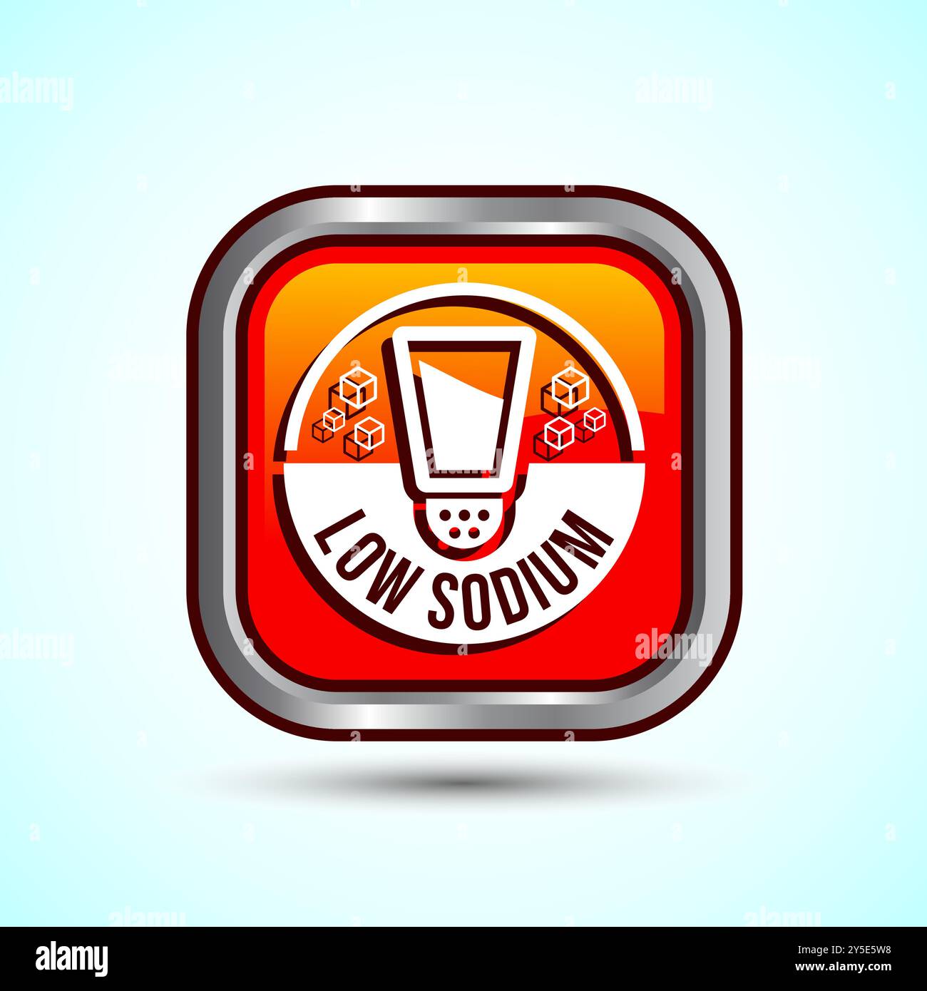 Low Sodium Icon Button Design Illustration Stock Vector Image & Art - Alamy