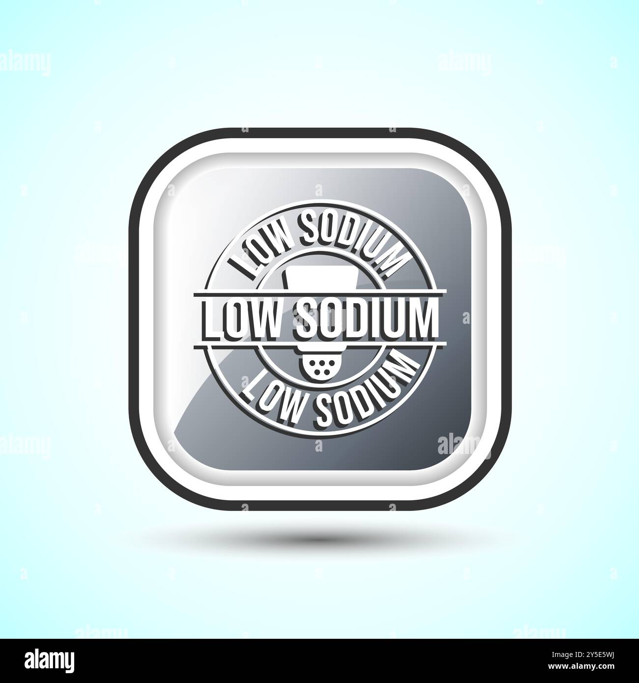 Low Sodium Icon Button Design Illustration Stock Vector Image & Art - Alamy