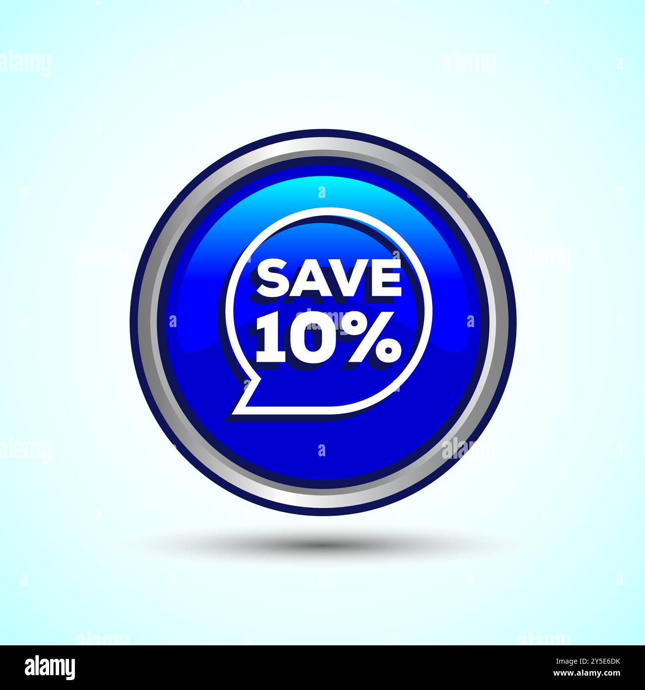 Save 10 Percent Icon Button Design Illustration, Discount Sign Stock ...