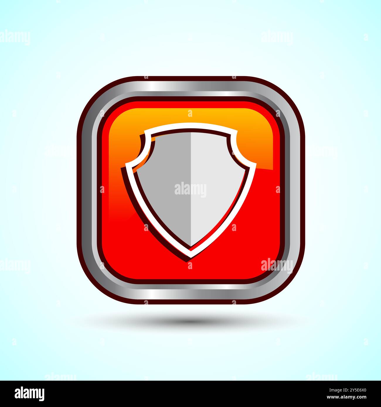 Shield Icon Button Design Illustration. Security, Protection Icon Stock ...
