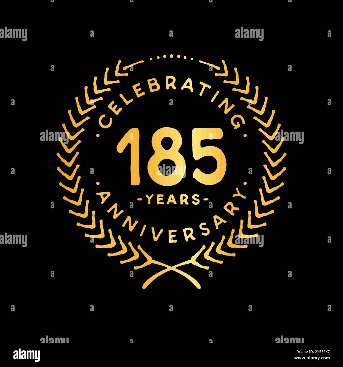 185 years logo hi-res stock photography and images - Alamy