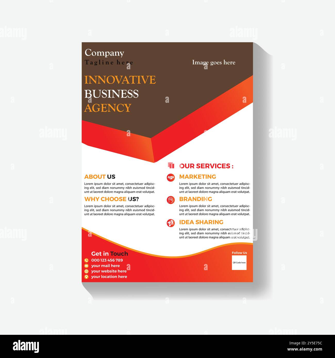 Corporate modern creative business agency flyer template, poster ...
