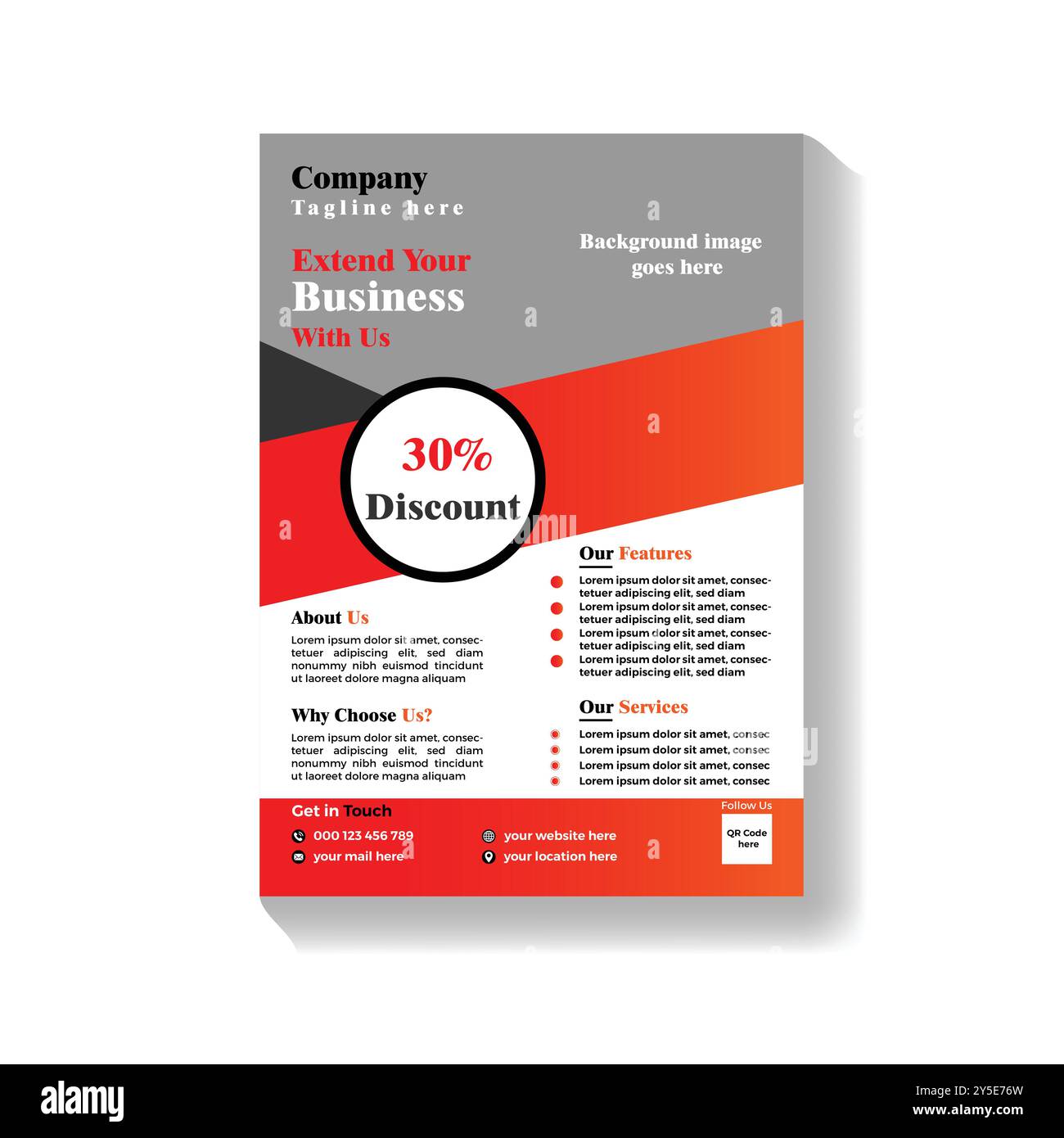 Corporate modern creative business agency flyer template, poster ...