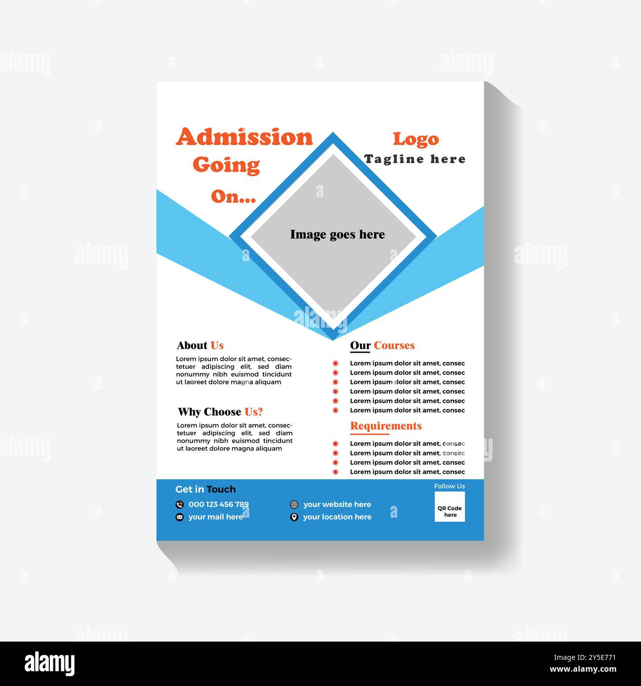 Creative and modern online kids back to school education admission ...