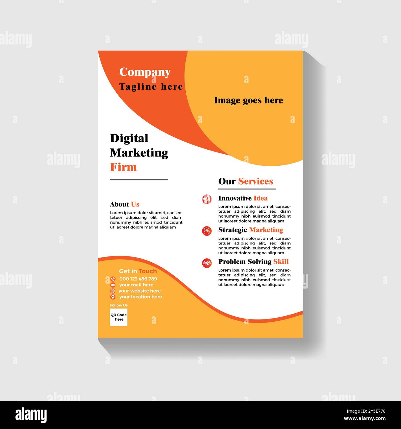 Corporate modern creative business agency flyer template, poster ... Corporate modern creative business agency flyer template, poster ...