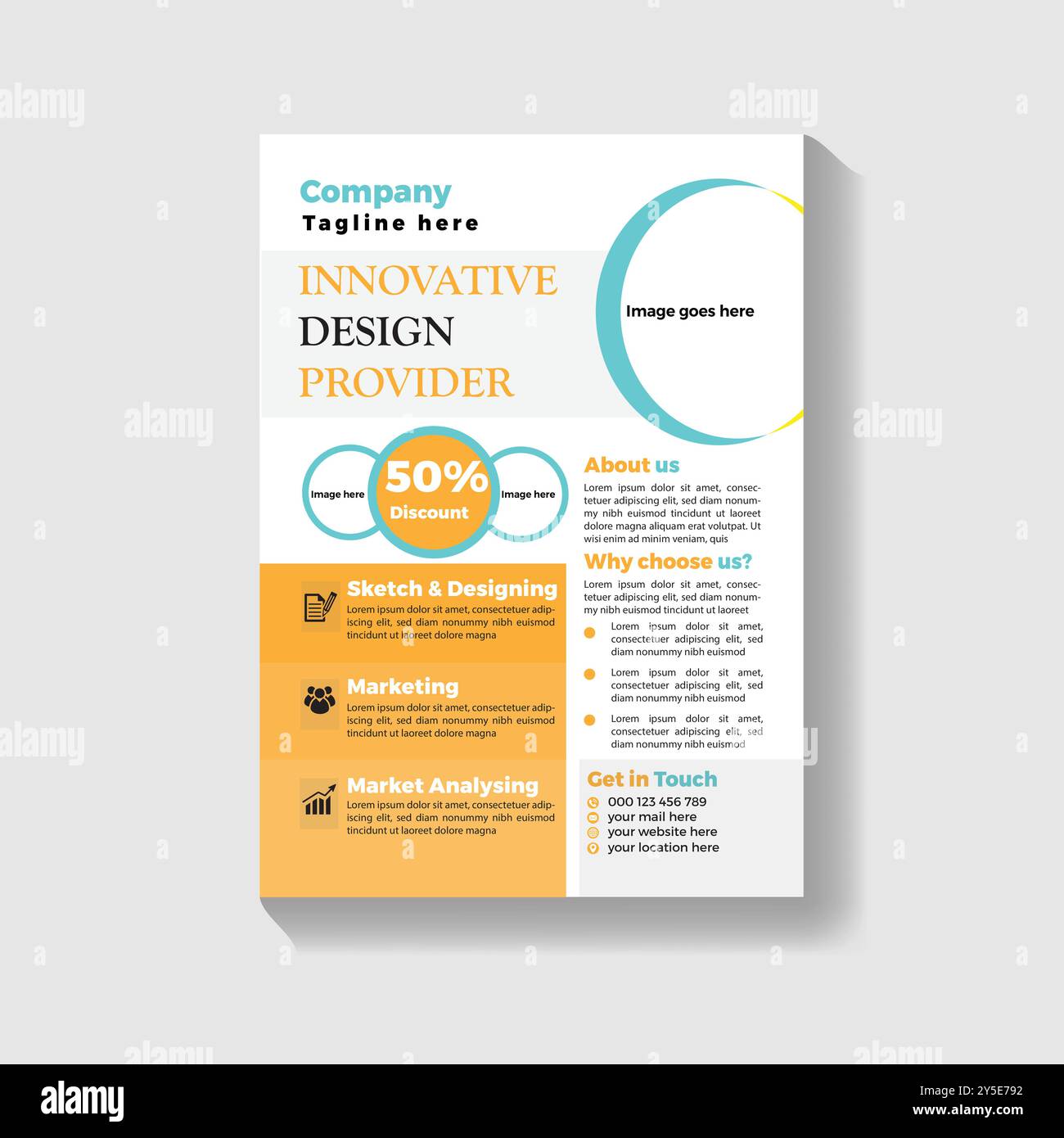 Corporate modern creative business agency flyer template, poster ...
