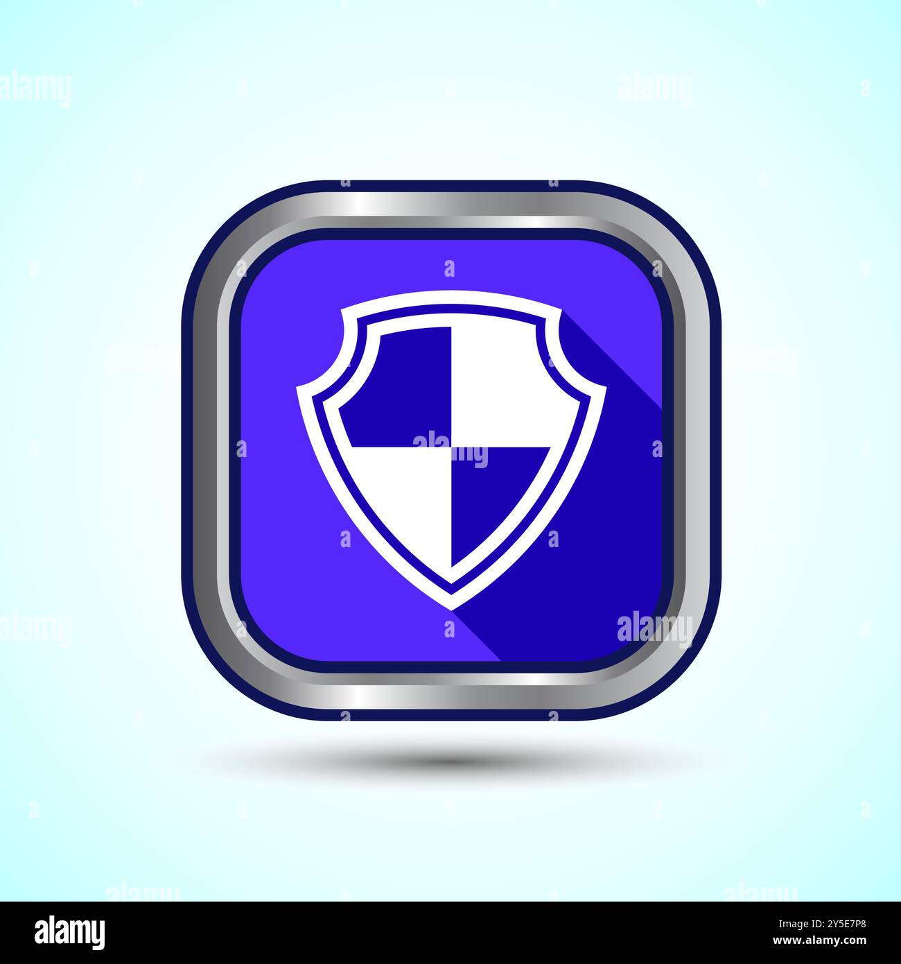 Shield Icon Button Design Illustration. Security, Protection Icon Stock ...