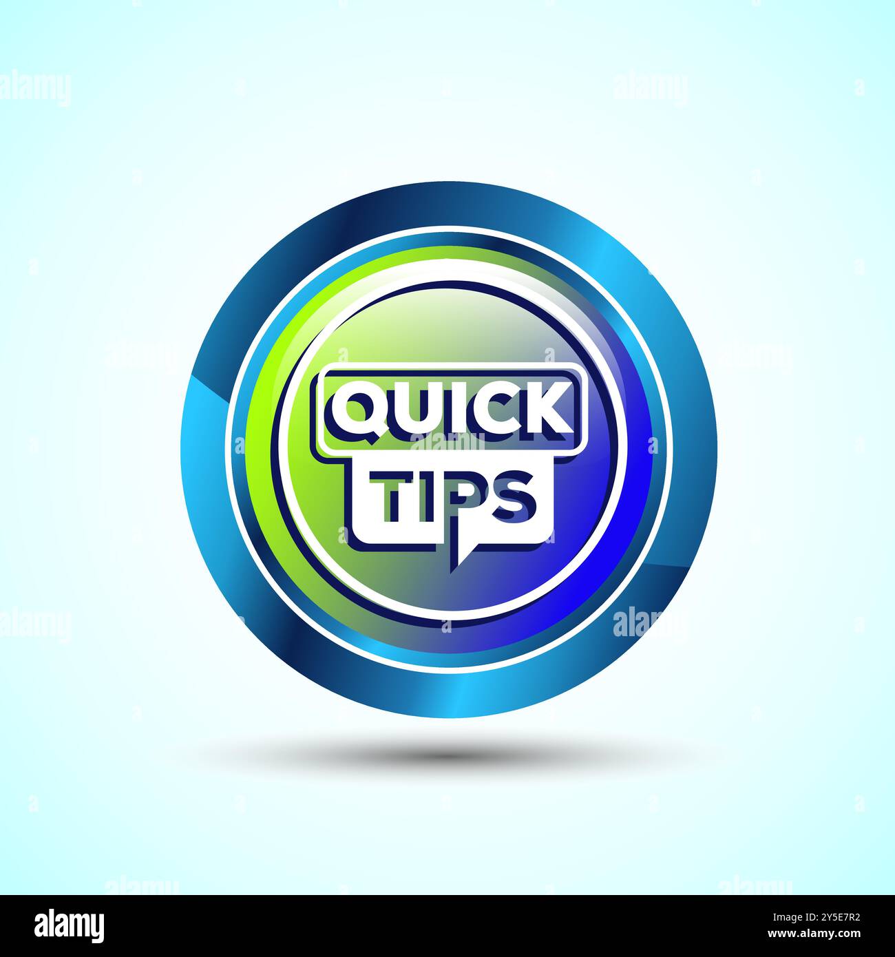 Tips Icon Button Design Illustration Tips And Tricks Stock Vector Image ...