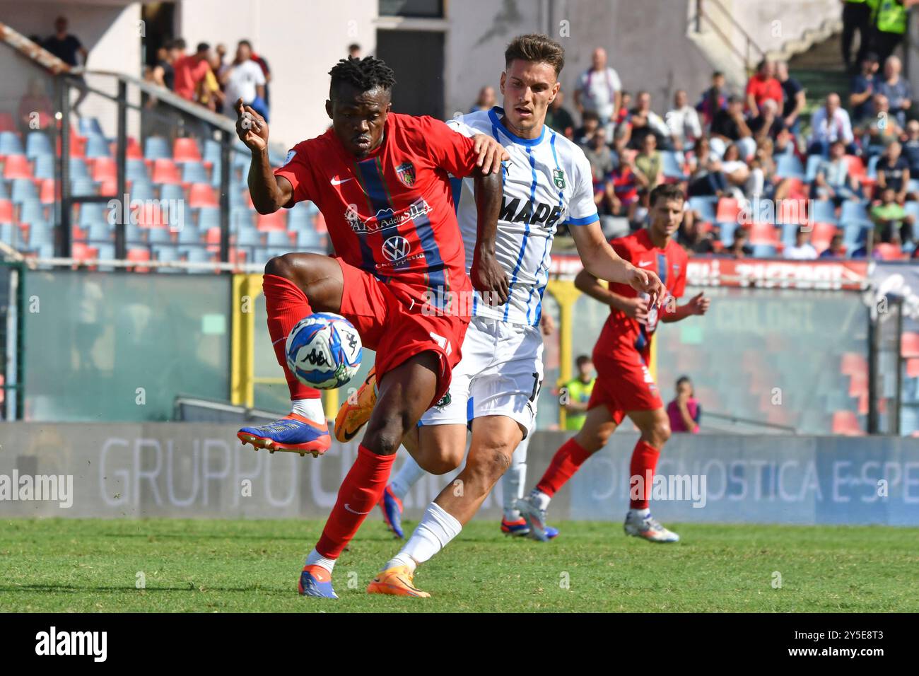 Christian Kounan and Daniel Boloca during the Italian Serie BKT match ...