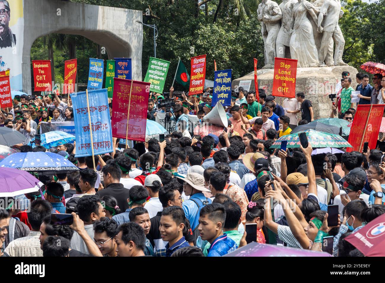 Protest in Dhaka over attacks on minorities indigenous people in ...