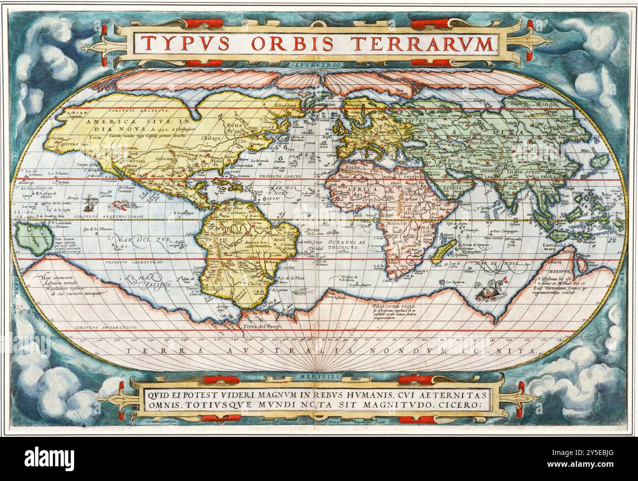 Map of the World, from "Theatrum Orbis Terrarum" (Theater of the Whole ...