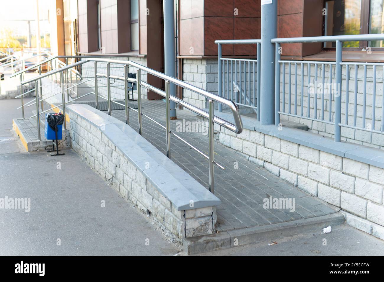 slope outdoor concrete ramp care entrance access wheelchair disability ...