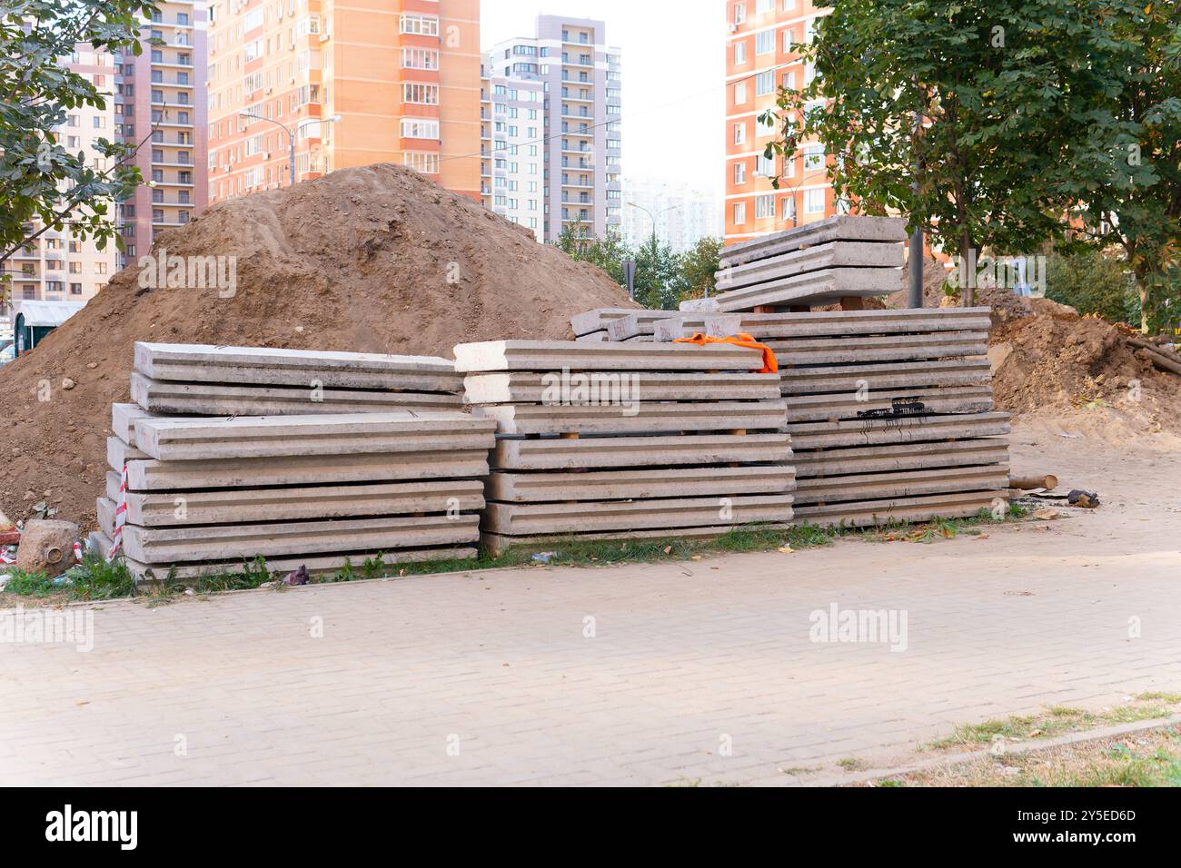 steel site construction structure slab metal concrete job industrial ...