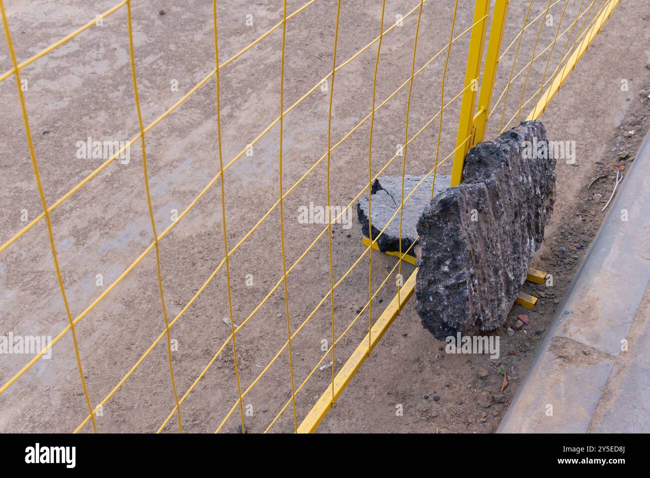 pipe heap water work sign hole underground construction drainage dig ...