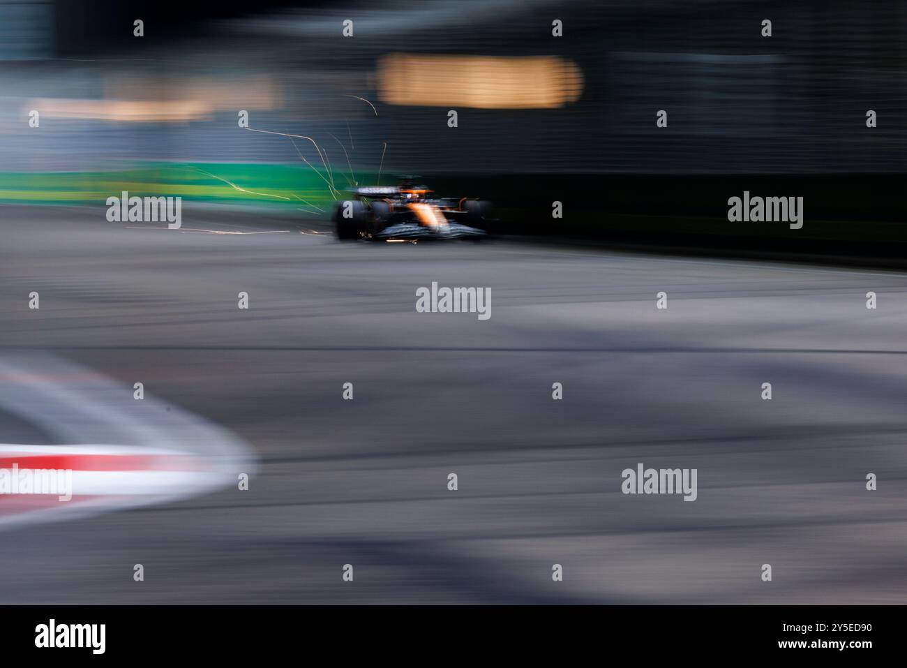 Singapore, Singapore. 21st Sep, 2024. Oscar Piastri of Australia drives ...