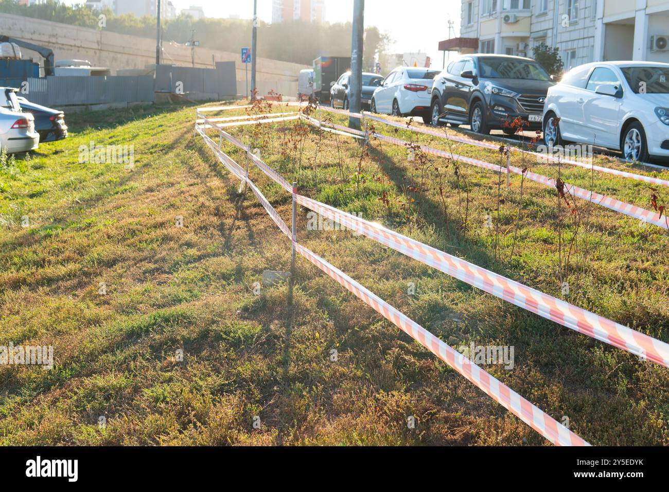 repair tape warning fence safety pit accident security hole safe ...