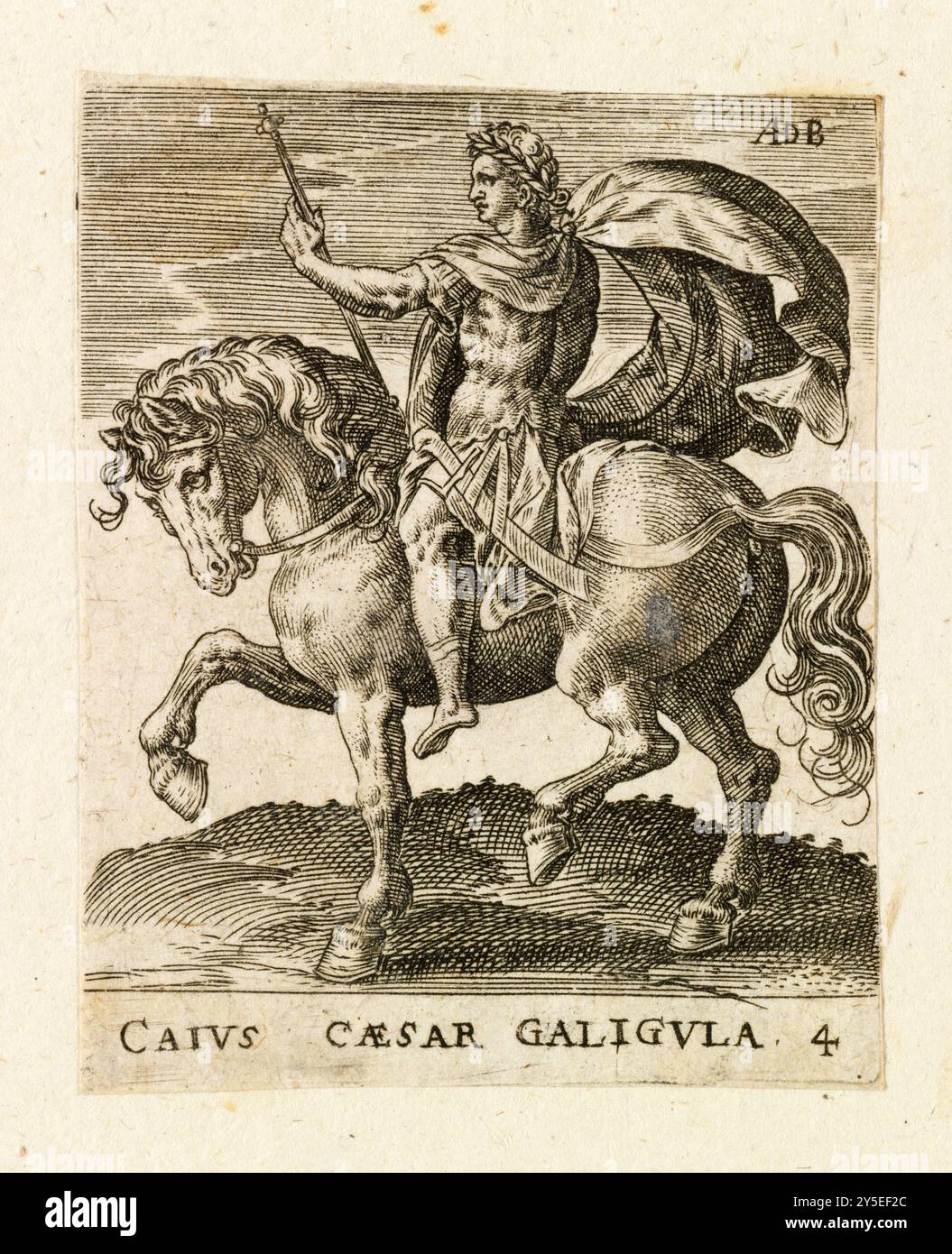 Roman Emperor Caligula on horseback, published in 12 Caesars on ...
