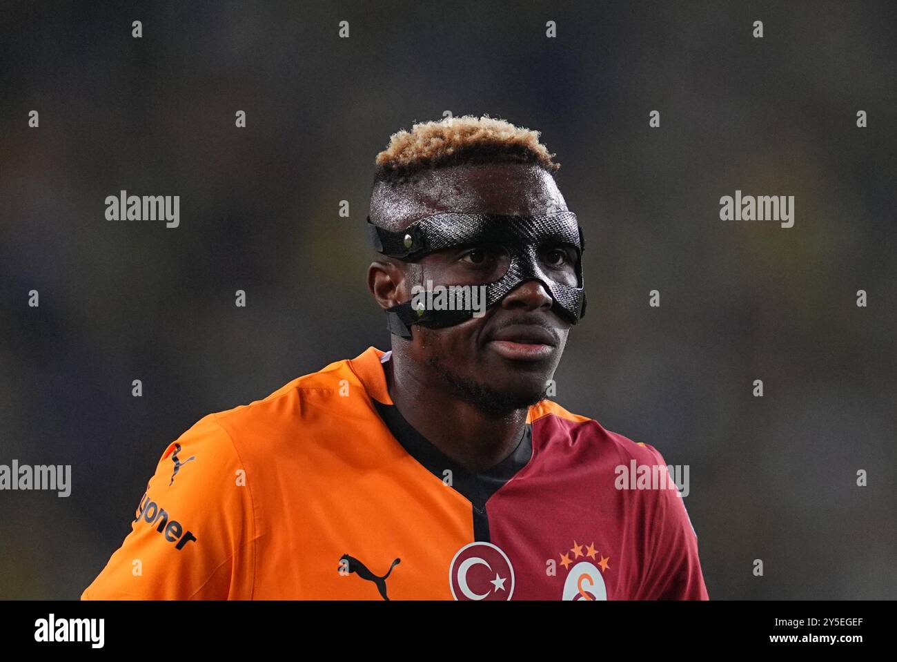 September 21 2024: Victor Osimhen of Galatasaray looks on during a ...