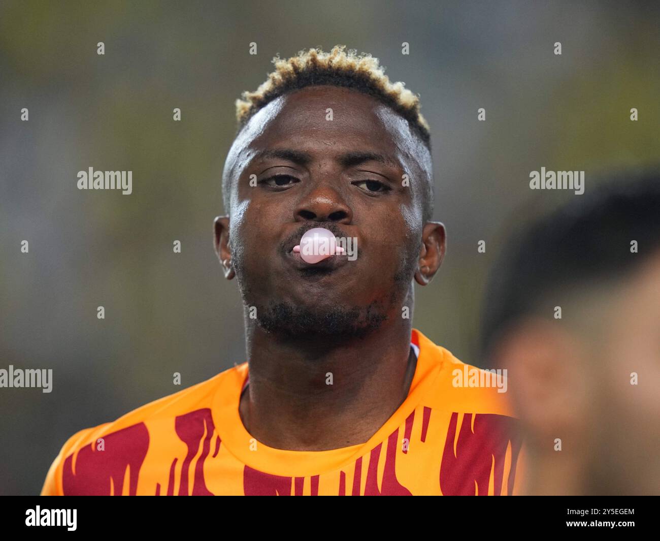 September 21 2024: Victor Osimhen of Galatasaray looks on during a ...