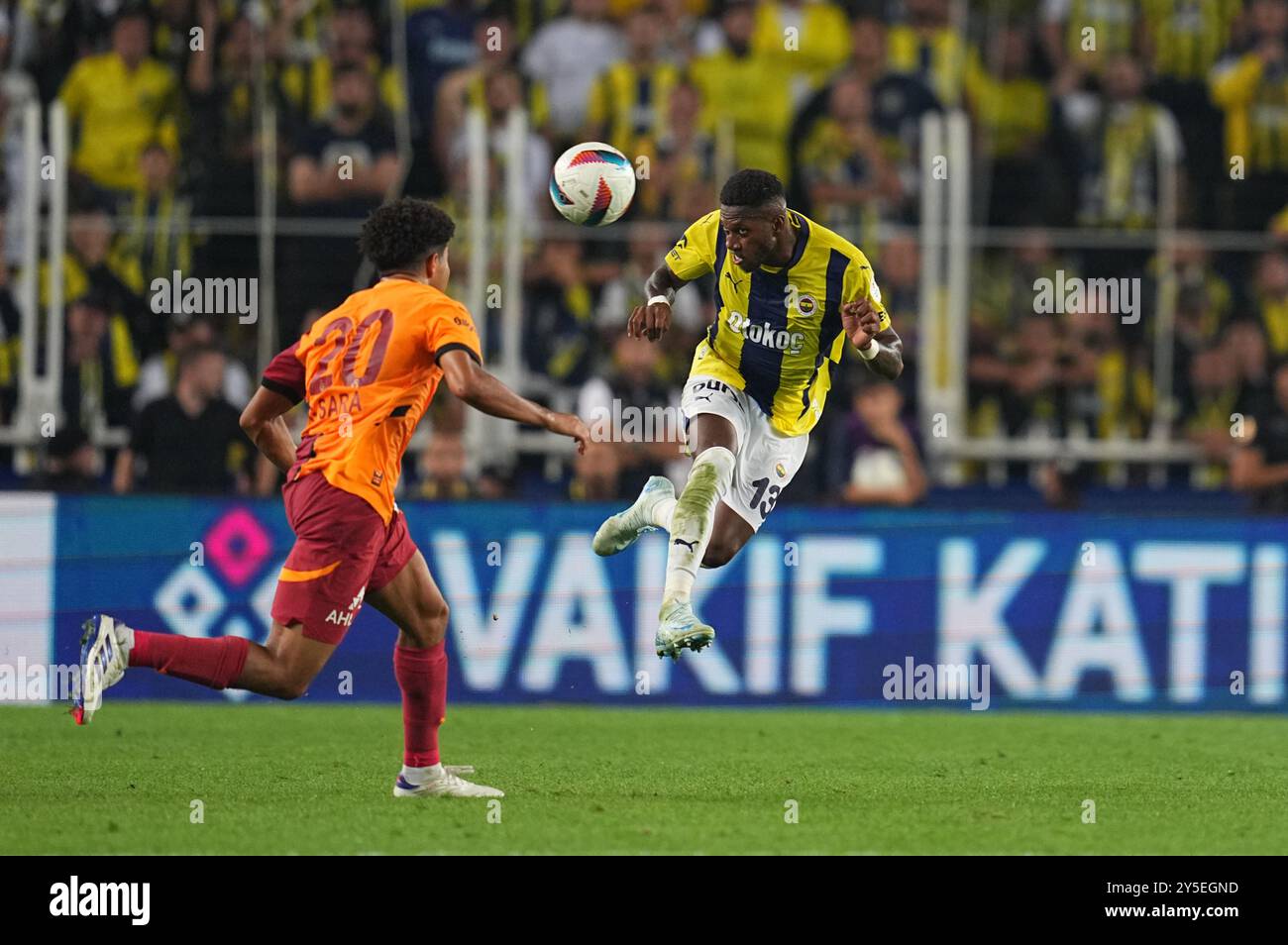 September 21 2024: Fred of Fenerbahce heads during a Turkey SÃ¼per ...
