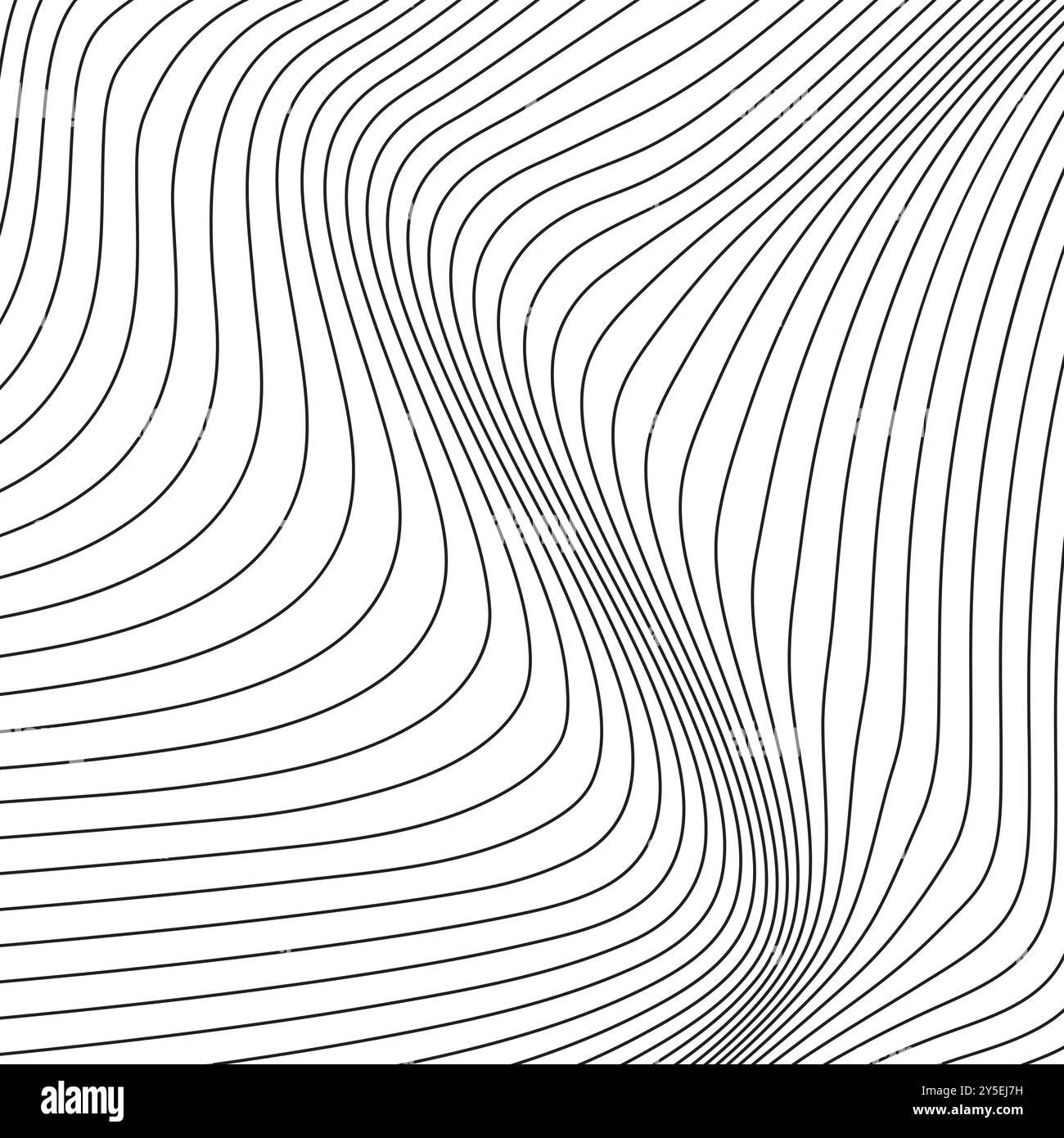 black and white distorted lines background. Vector illustration Stock ...